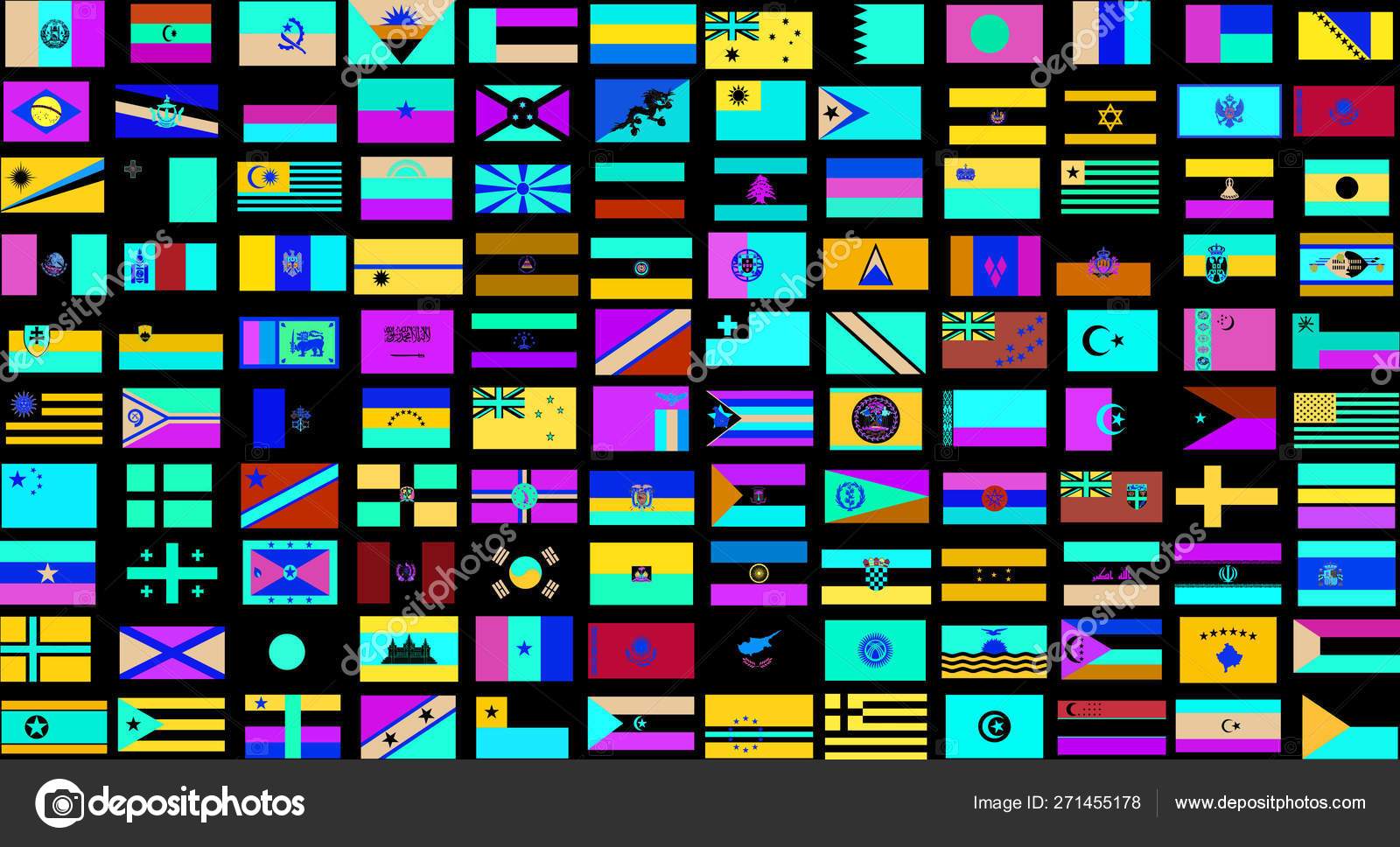 All Country Flags Vector Illustration Stock Vector Image by ©marsvector ...