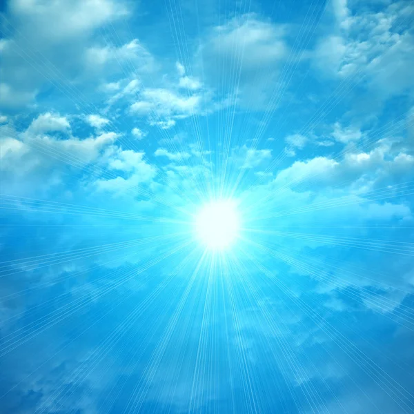 Abstract background. Sun with rays - Illustration - Stock Image ...