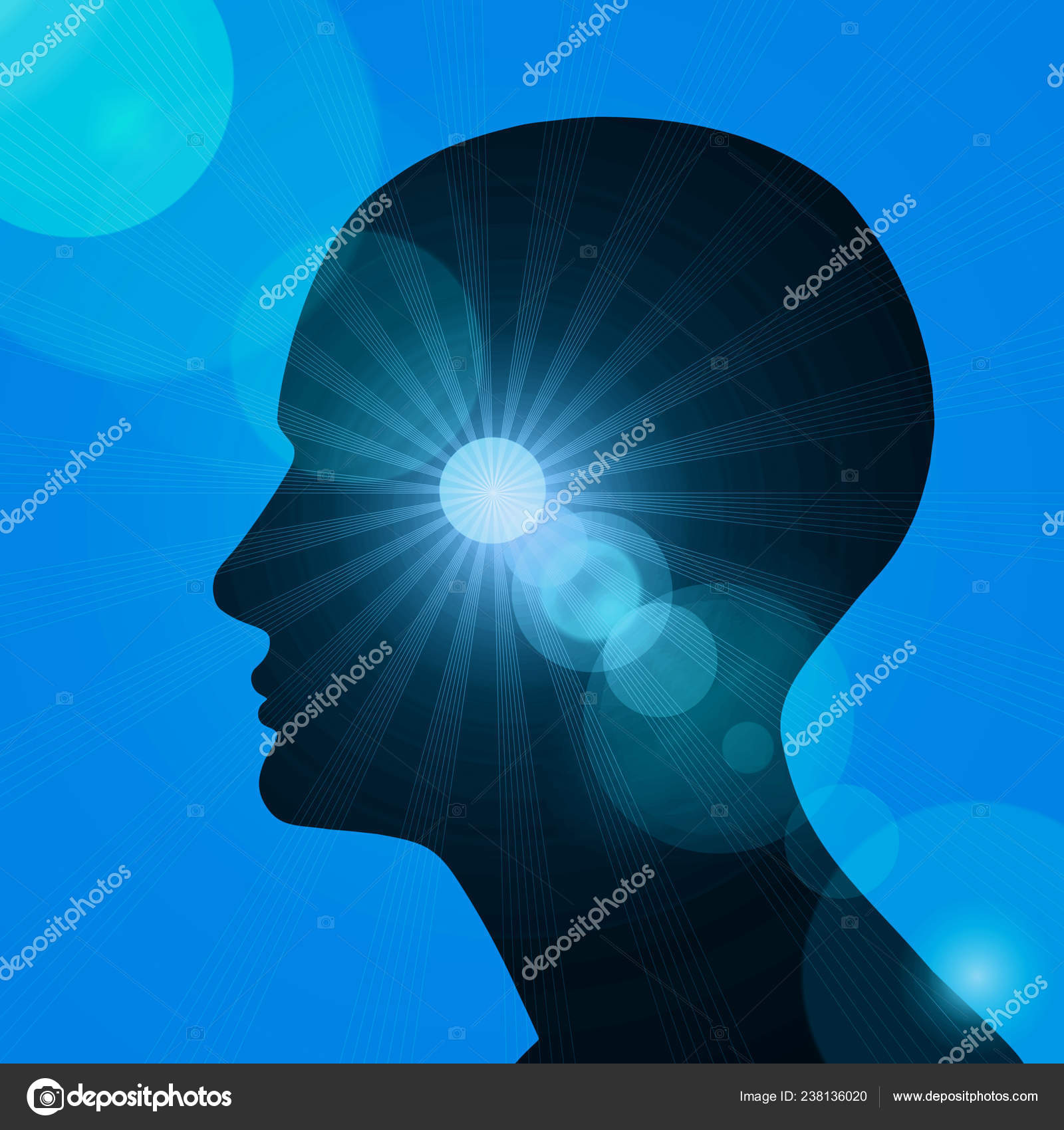 Human Head Background Illustration Stock Photo by ©patrice67 238136020