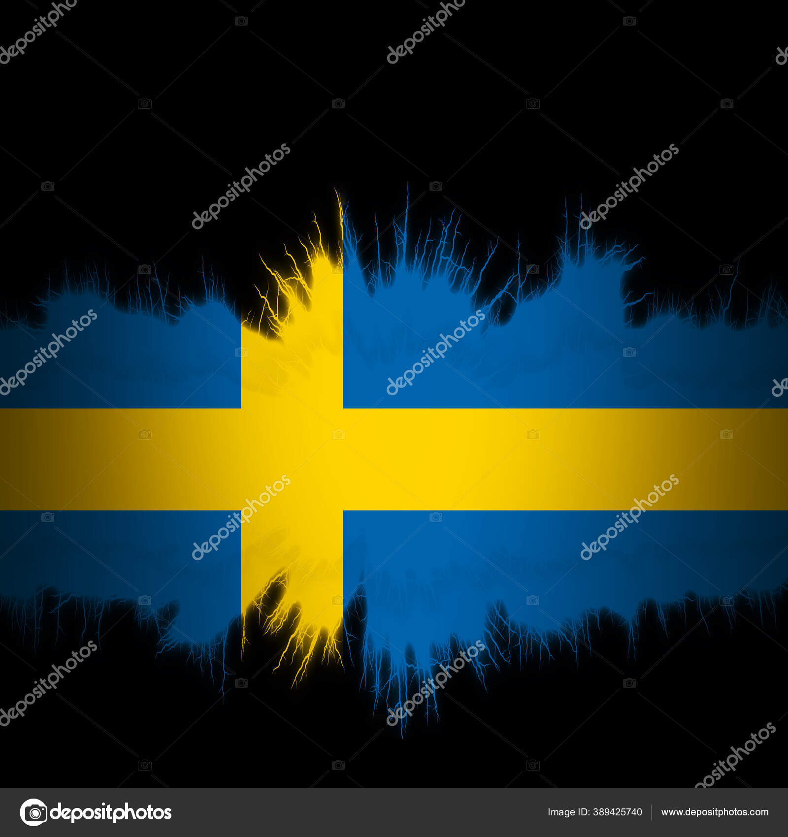 Sweden Flag Ripped Edges Digital Illustration — Stock Photo © patrice67 ...