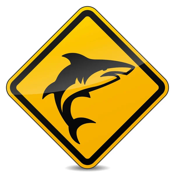 Shark sighting sign Stock Vector Image by ©Gomolach #74620893