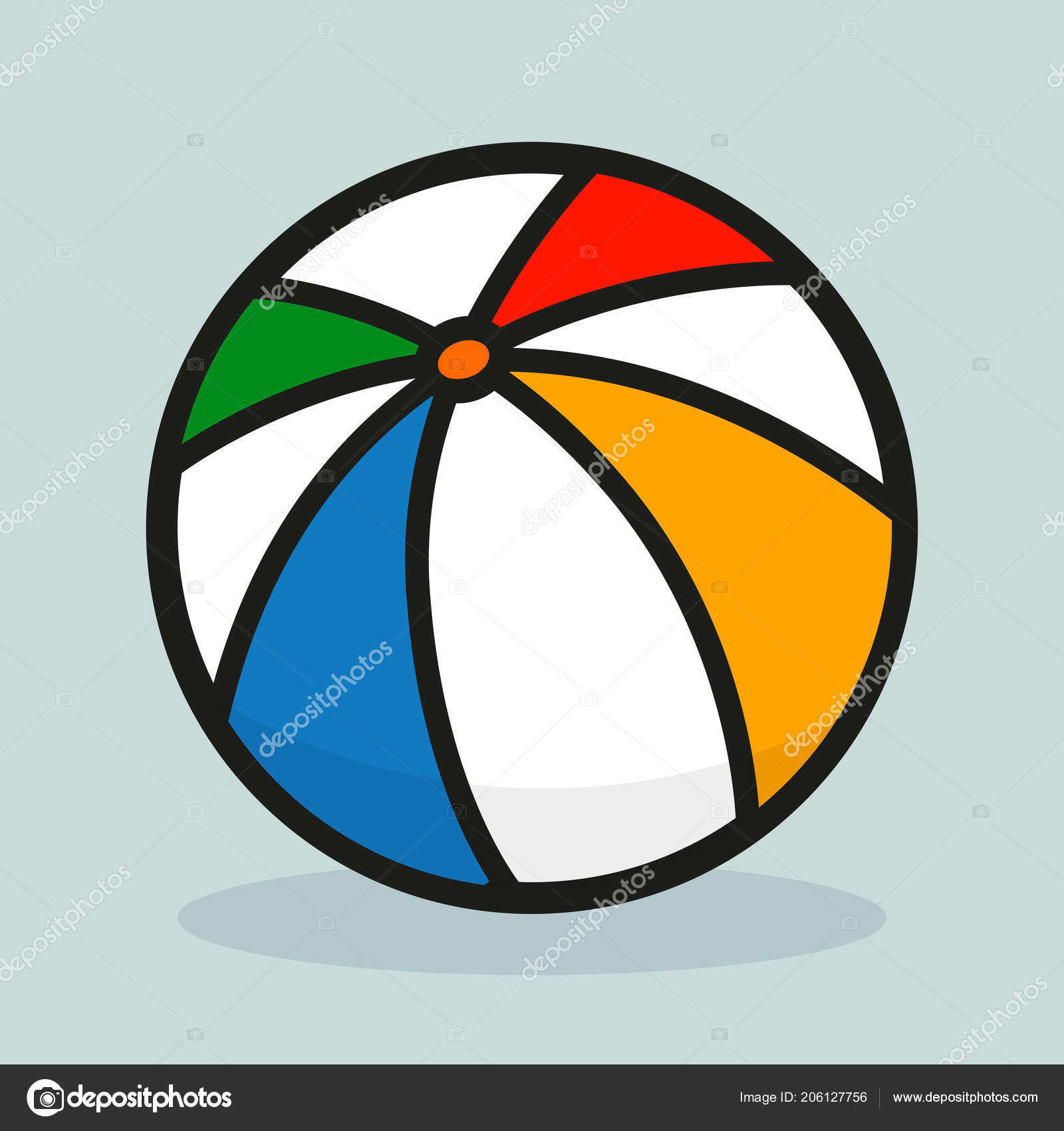 Vector Illustration Ball White Background Stock Vector by ©nickylarson ...