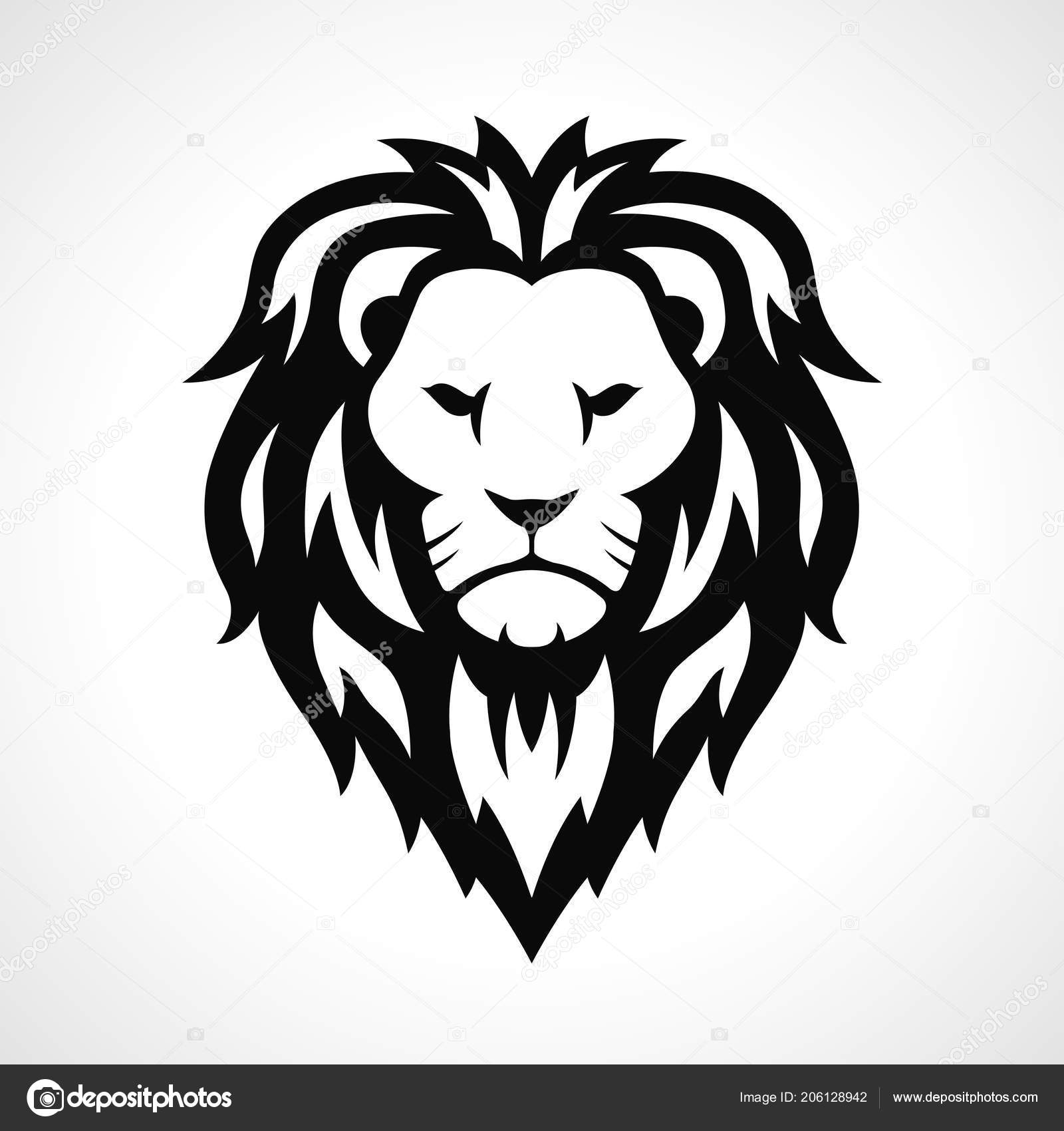 Vector Lion Icon Design White Background Stock Vector by ©nickylarson ...