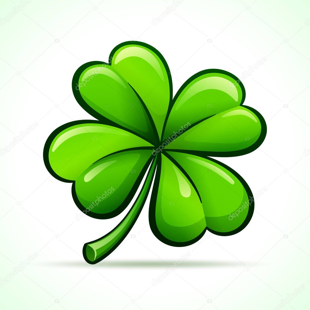 Vettoriale stockIllustrazione Vettoriale Del Disegno Del Quadrifoglio ...