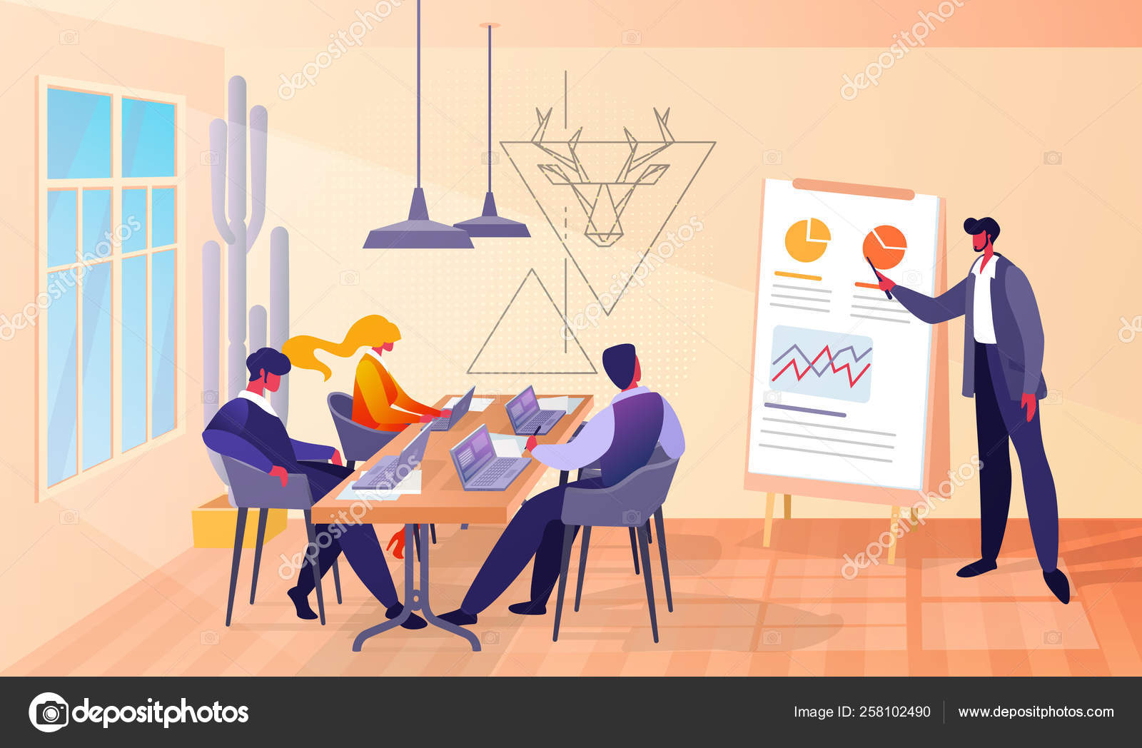 Meeting With Boss Cartoon