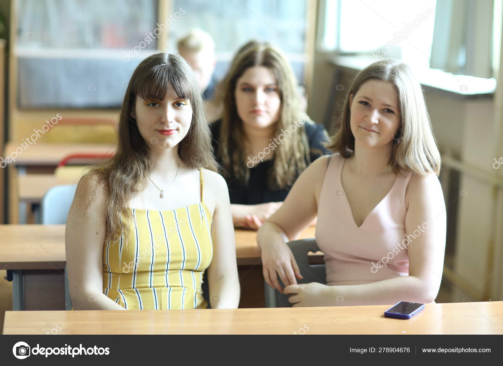 Moscow, Russia, May22,2019: School student last class on solemn — Stock ...