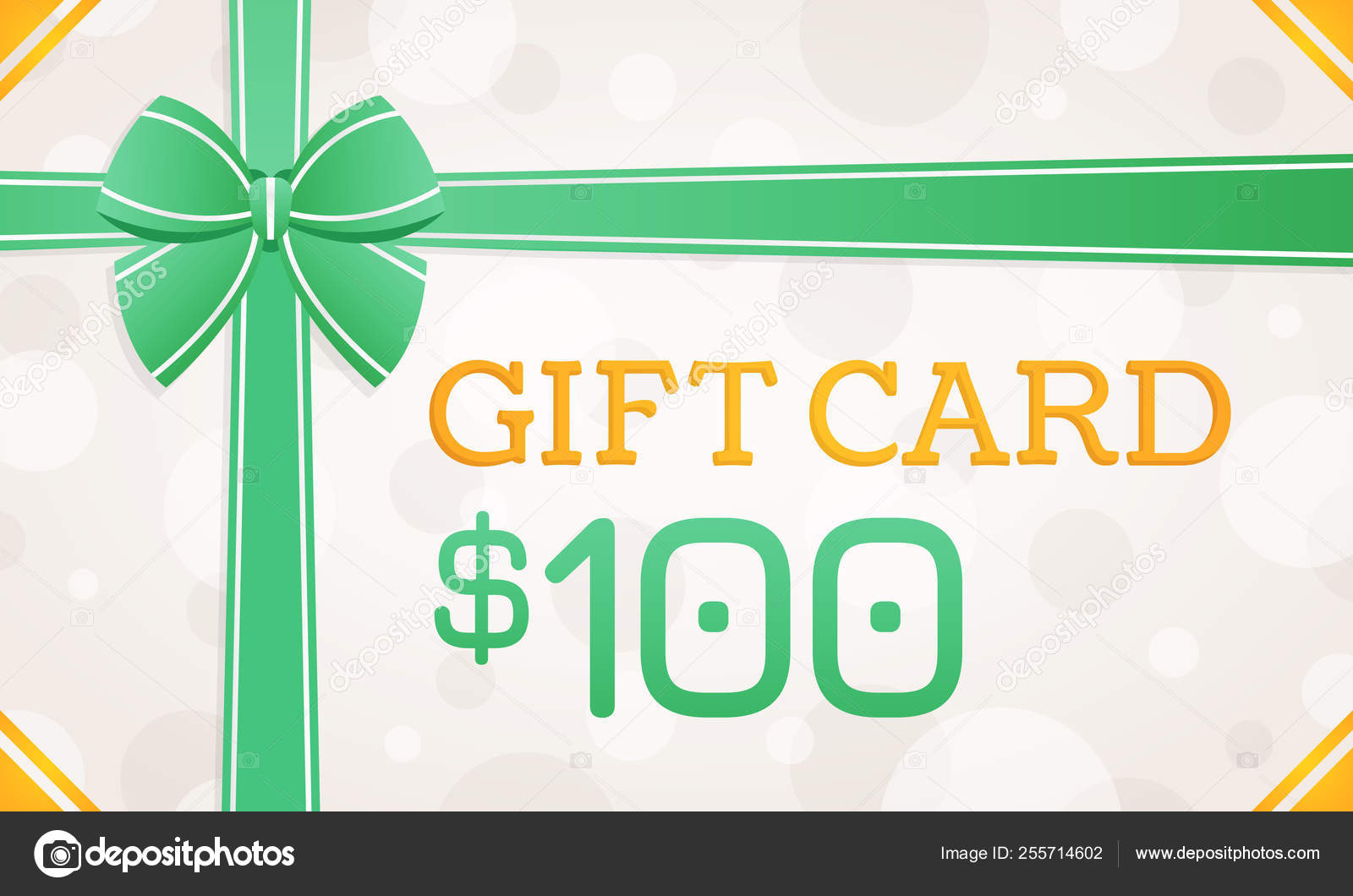 Gift Card Gift Voucher 100 Dollars Stock Vector by ©Jerome-Cronenberger ...