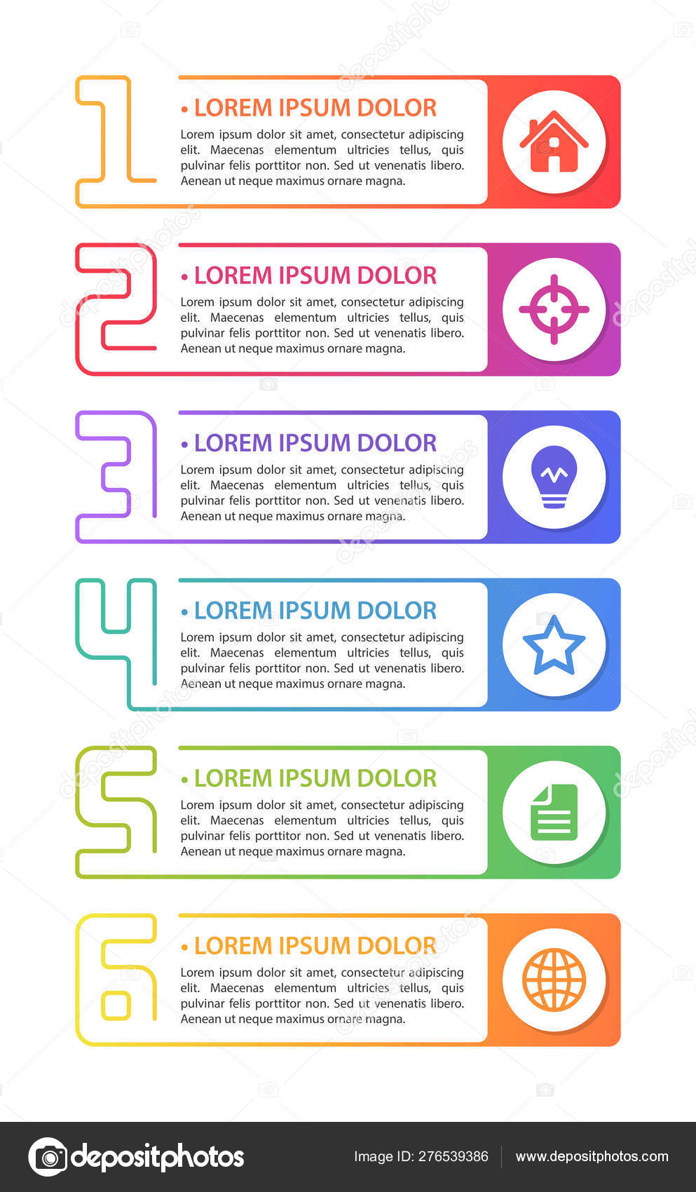 Infographic Concept Design Modern Colorful Icons Easy Customize ...