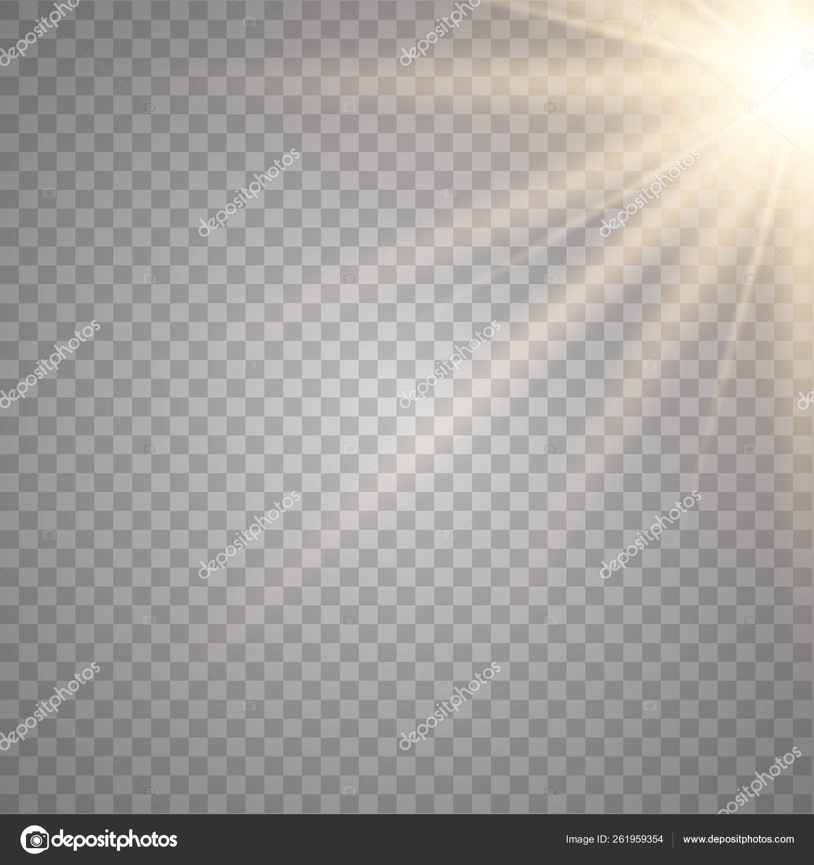 Gold glowing sunlight effect Stock Vector by ©Tetris.studio 261959354