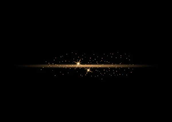 Glow line of dust and golden stars Stock Vector Image by ©Tetris.studio ...