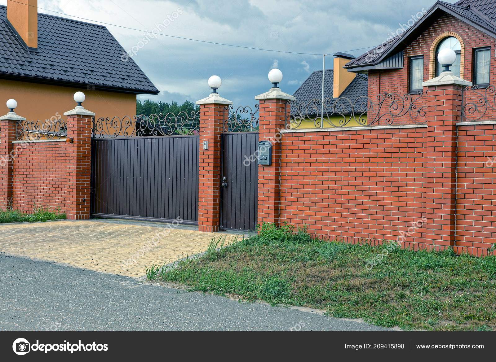 Brick Fence Gate