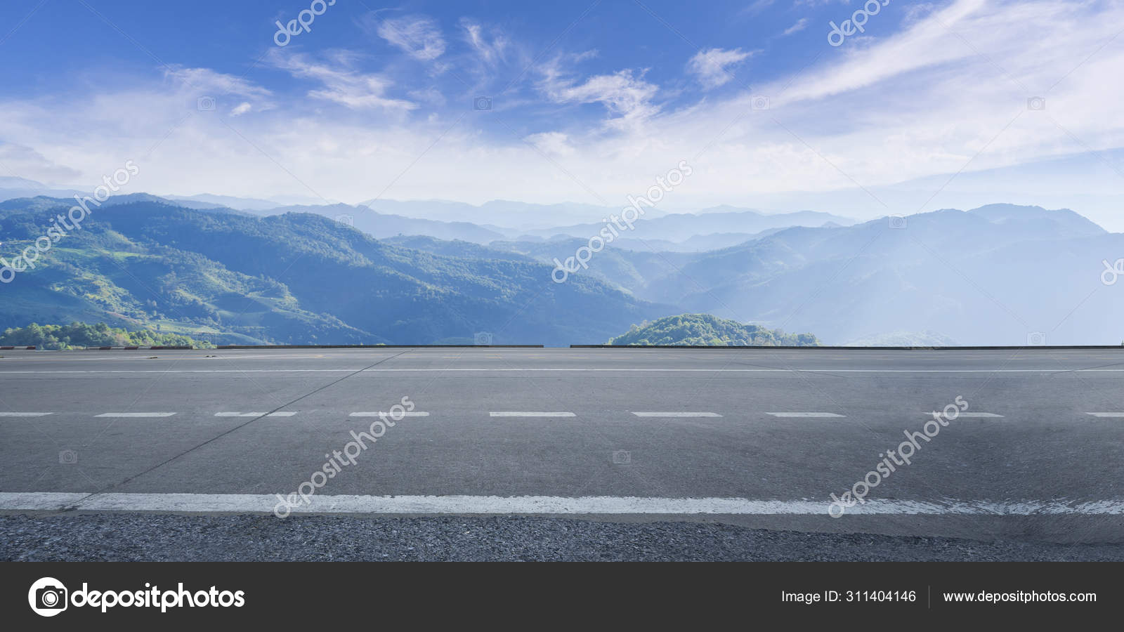 Empty Highway Side View