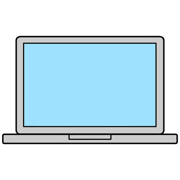 Laptop Cartoon Cartoon Illustration Computer Laptop Stock Vector by ...