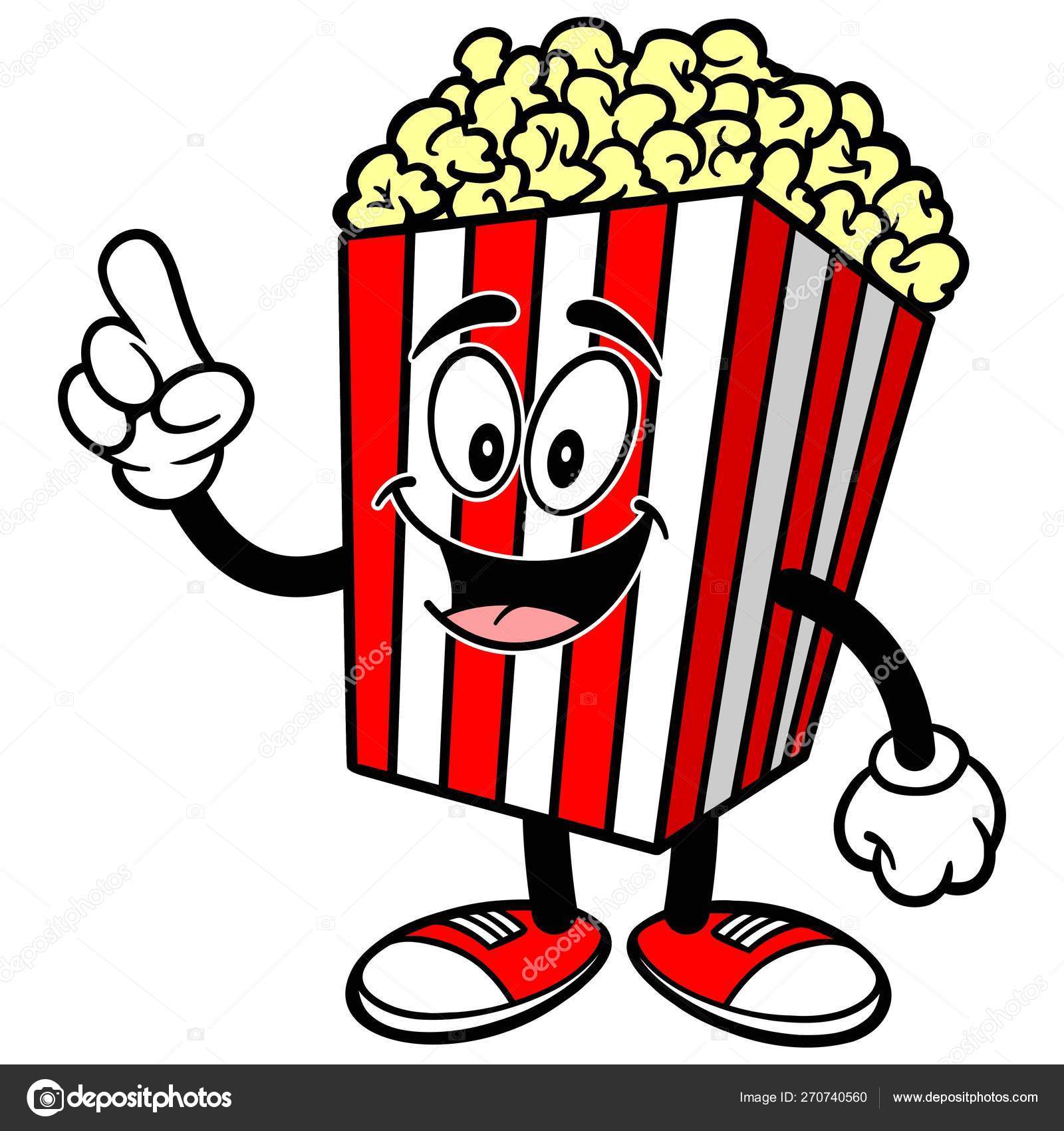 Dibujos Animados De Caja De Palomitas De Maíz