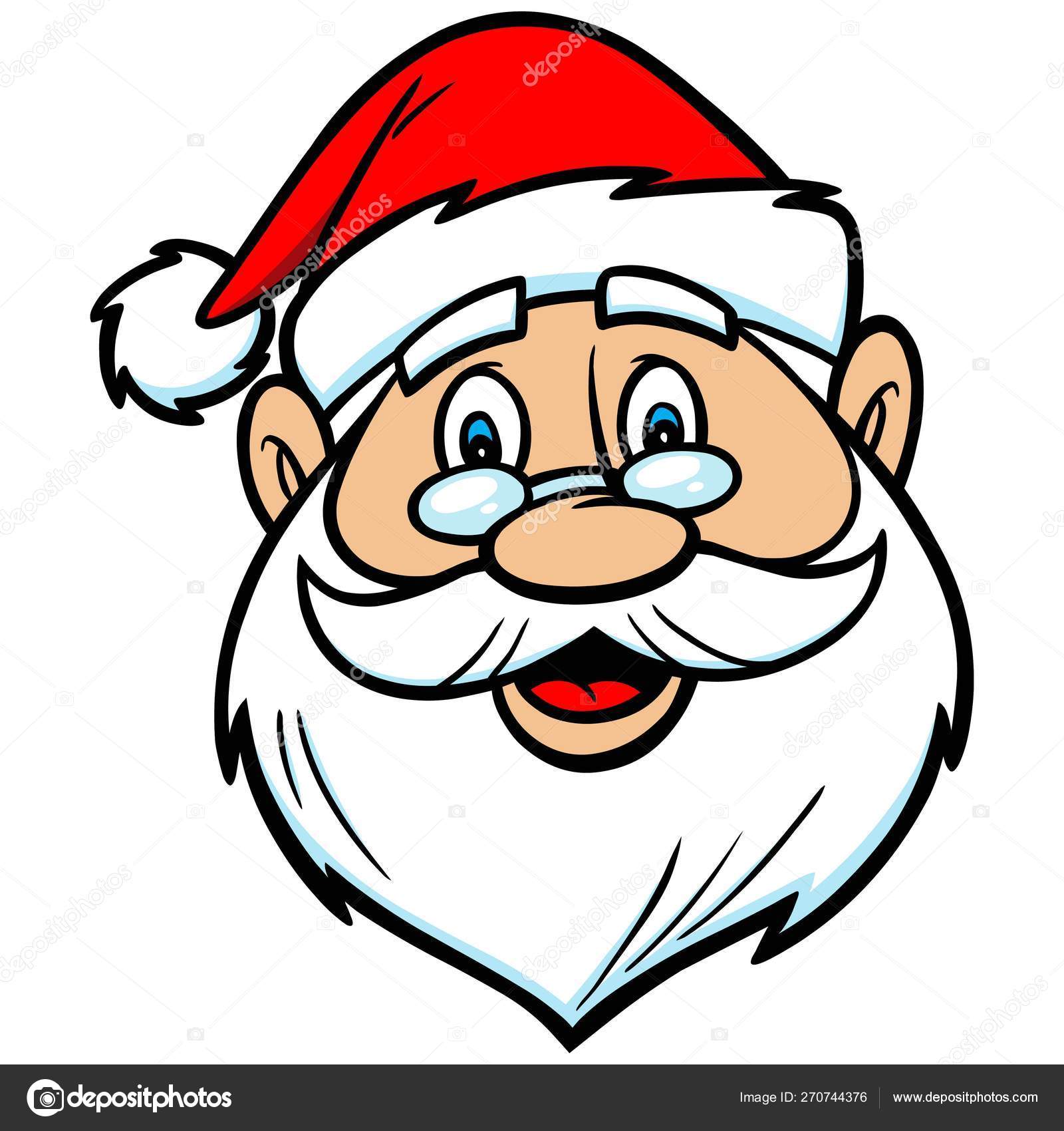 Santa Icon Cartoon Illustration Santa Stock Vector by ©larryrains 270744376