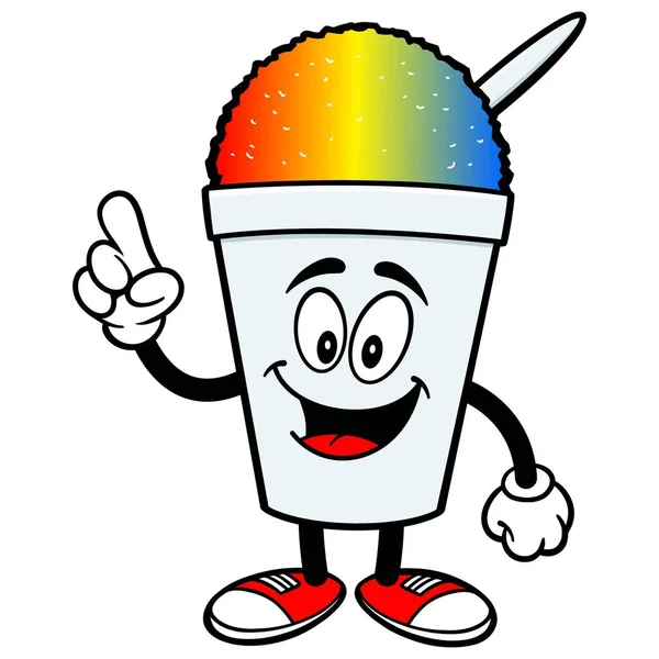 Shaved Ice Cartoon Cartoon Illustration Shaved Ice Mascot Stock Vector ...