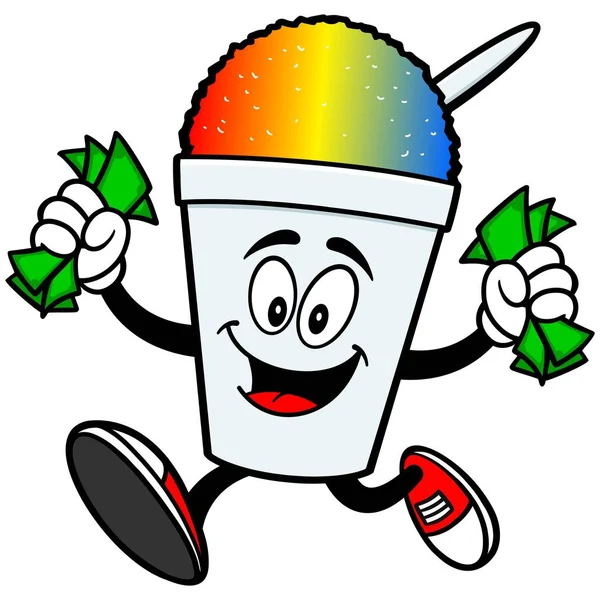 Shaved Ice Cartoon Cartoon Illustration Shaved Ice Mascot Stock Vector ...