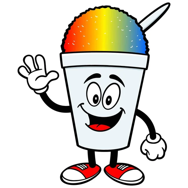 Shaved Ice Cartoon Cartoon Illustration Shaved Ice Mascot Stock Vector ...