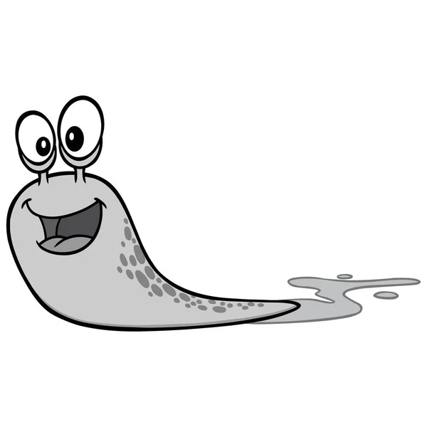 Angry Cartoon Slug Clipart