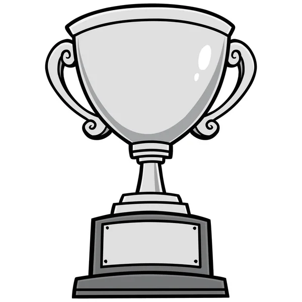 Trophy Cartoon Illustration First Place Trophy Stock Vector by ...