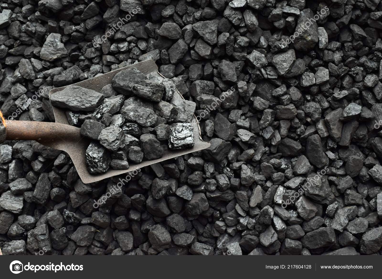 Shovel Coal Background Coal Mine Stock Photo by ©Adam88xxx 217604128