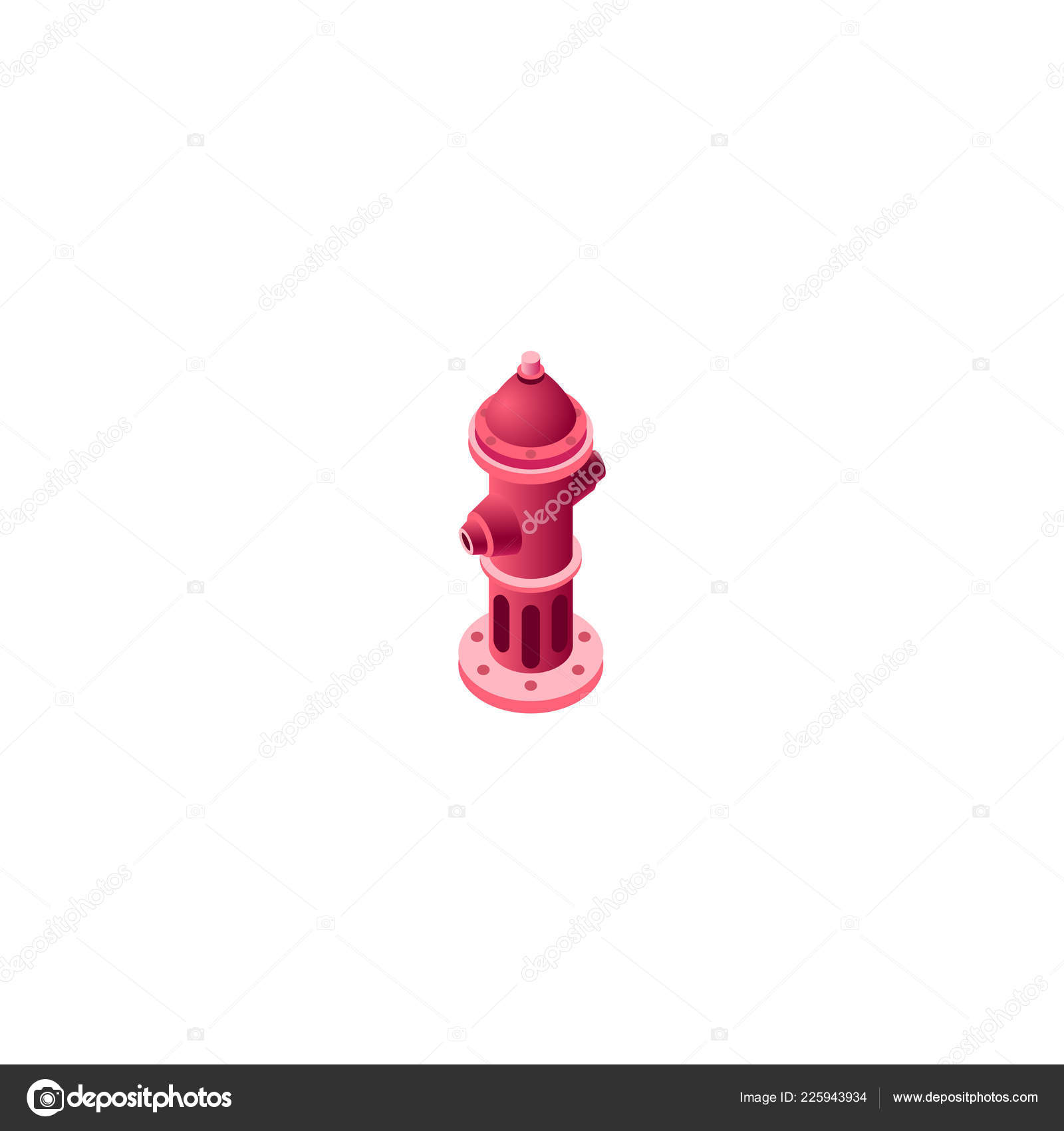 Isometric icon fire hydran Stock Illustration by ©MarynaBolsunova ...