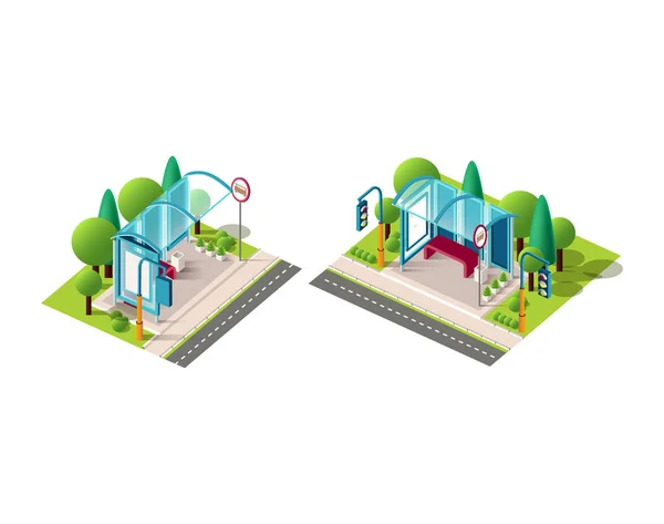 Trolley halte bus Vector Art Stock Images | Depositphotos