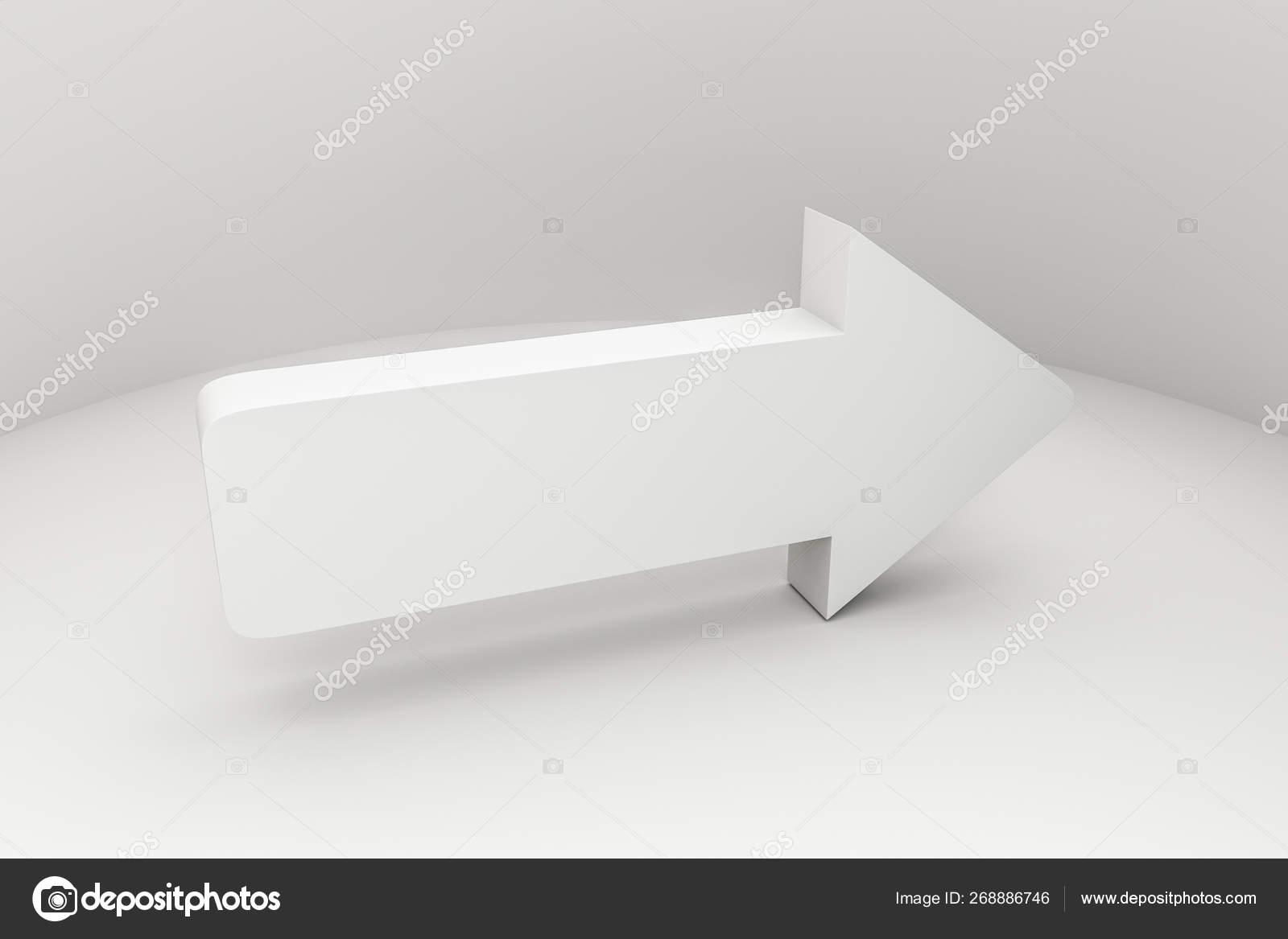 3d rendering, 3d model of arrow, the concept of development and ...