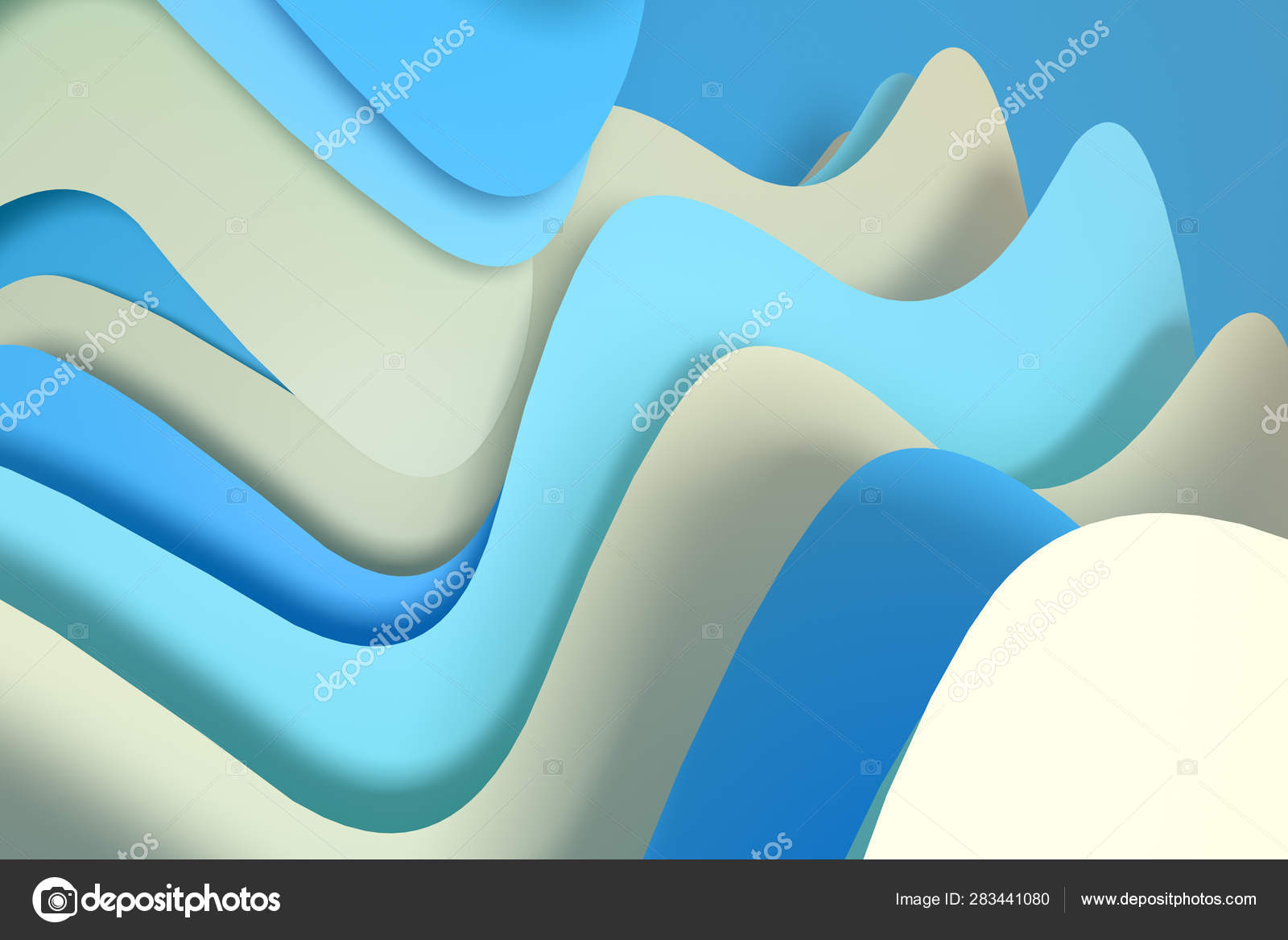3d rendering curve paper background, tint color background Stock Photo ...