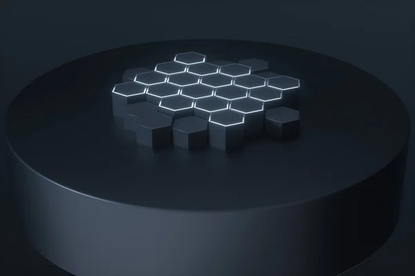 Hexagon computer model Stock Photos, Royalty Free Hexagon computer ...