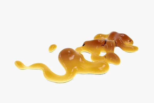 Golden Honey Drop Honey Dipper Rendering Computer Digital Drawing ...