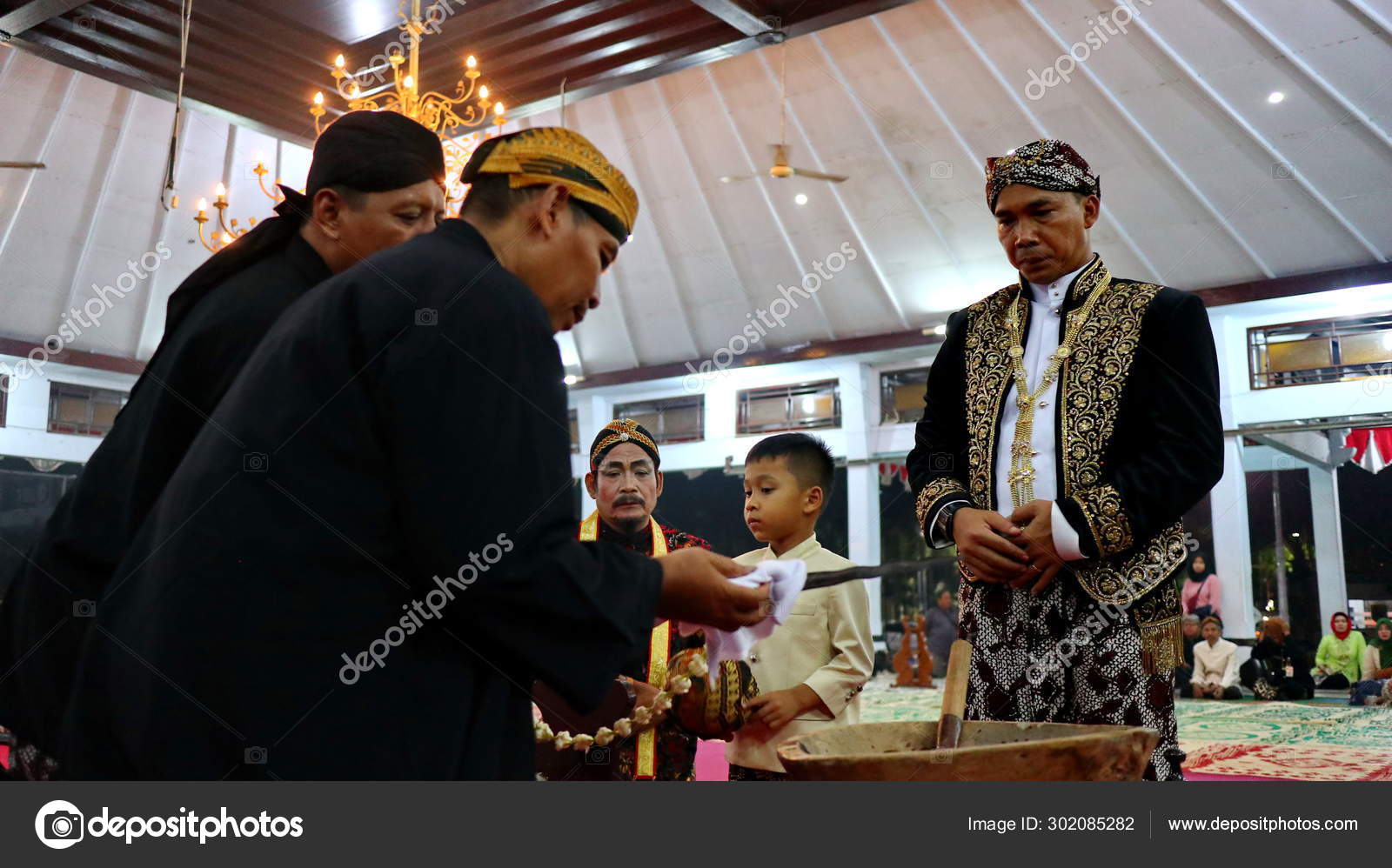 The Jamasan / Siraman Pusaka event, the tradition of bathing or washing ...
