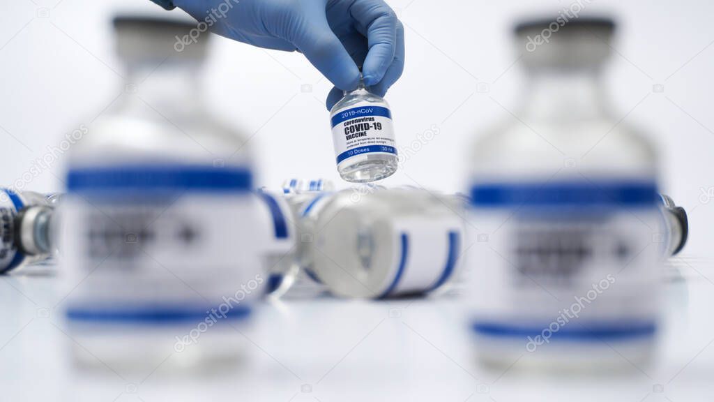 Covid-19 Corona Virus 2019-ncov vacuna viales medicamento frascos ...