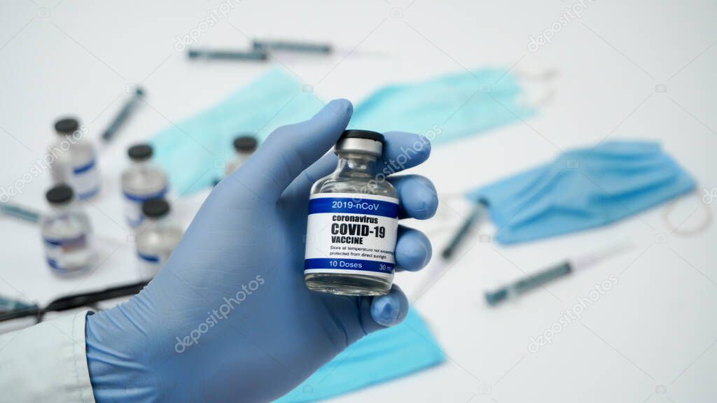 Covid-19 Corona Virus 2019-ncov Viales de vacunas medicamento ampolla ...