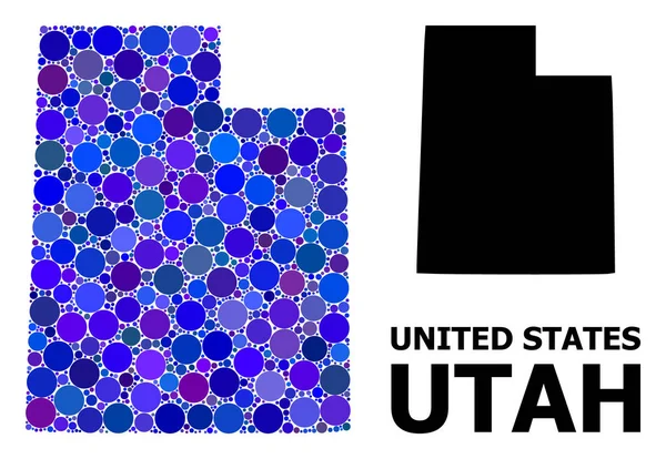 Dotted Mosaic Map of Utah State Stock Vector by ©NeuralNetworks 286703752