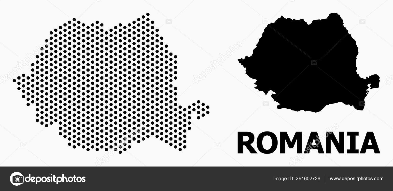 romania location map dot