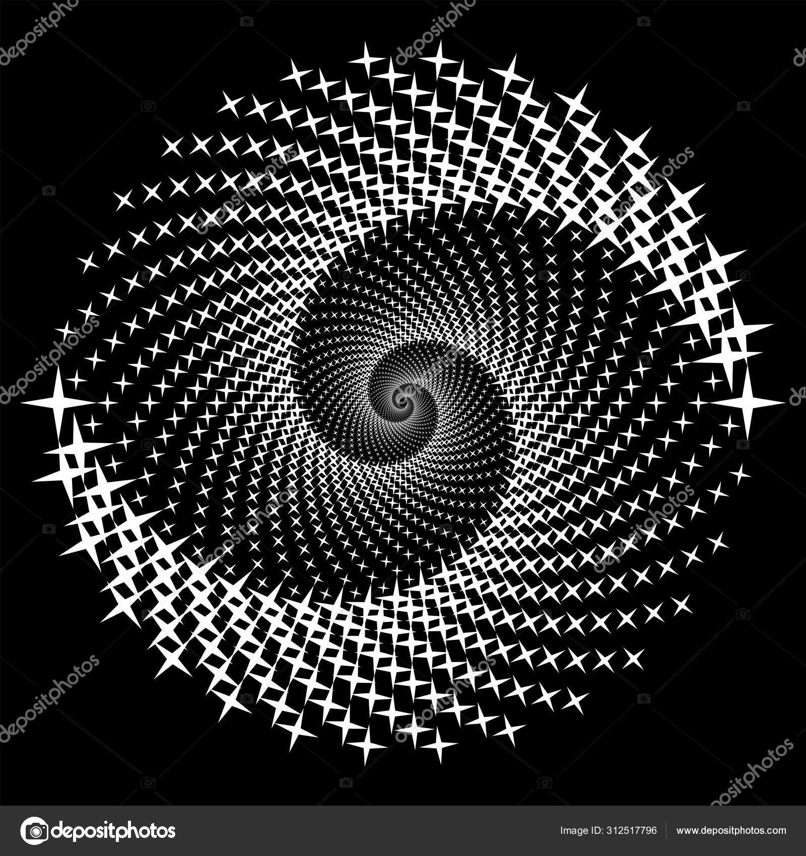 Dotted Halftone Vector Spiral Pattern or Texture Stock Vector Image by ...