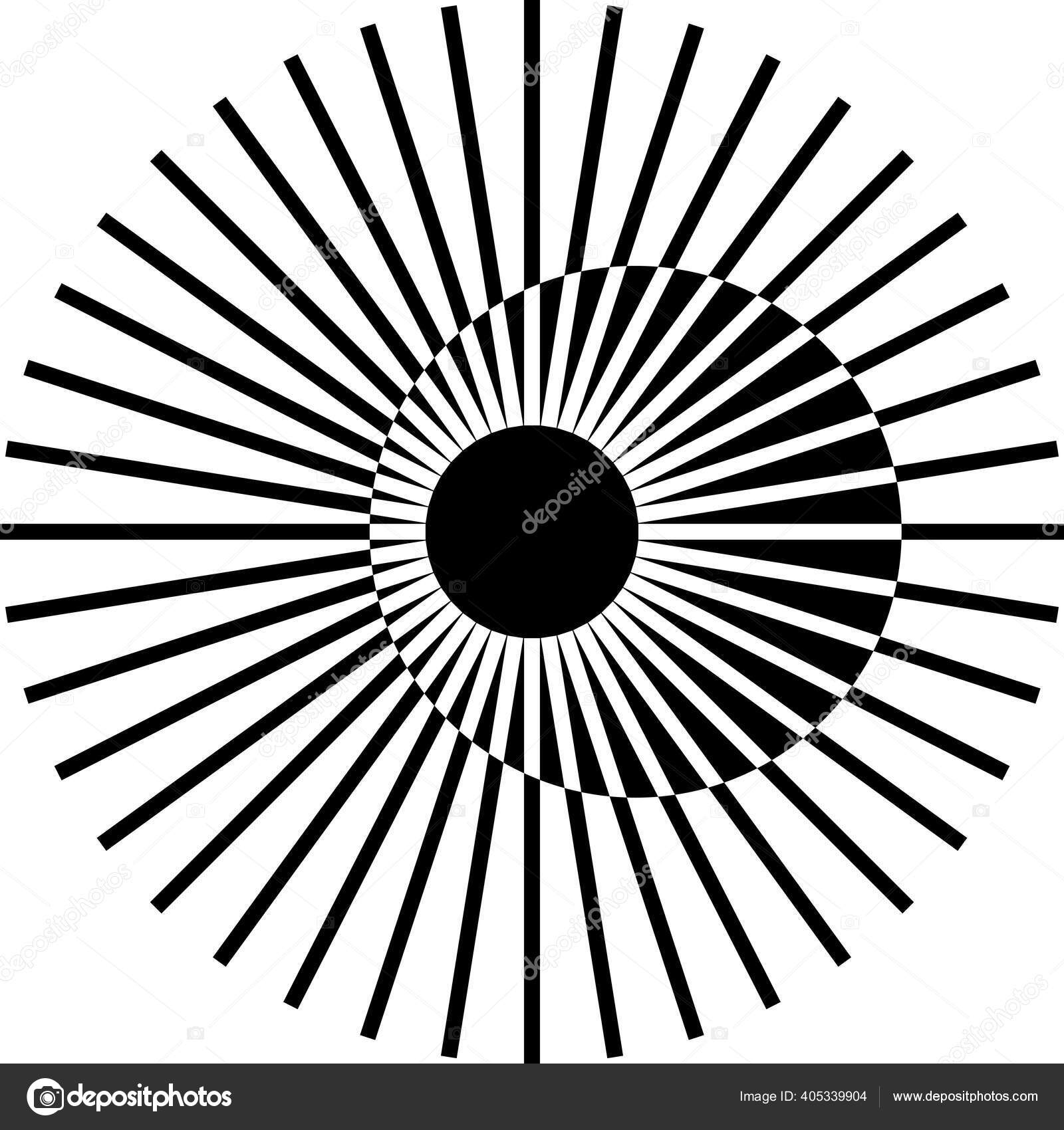 Circular Geometry Design Element Vector Illustration Stock Vector by ...