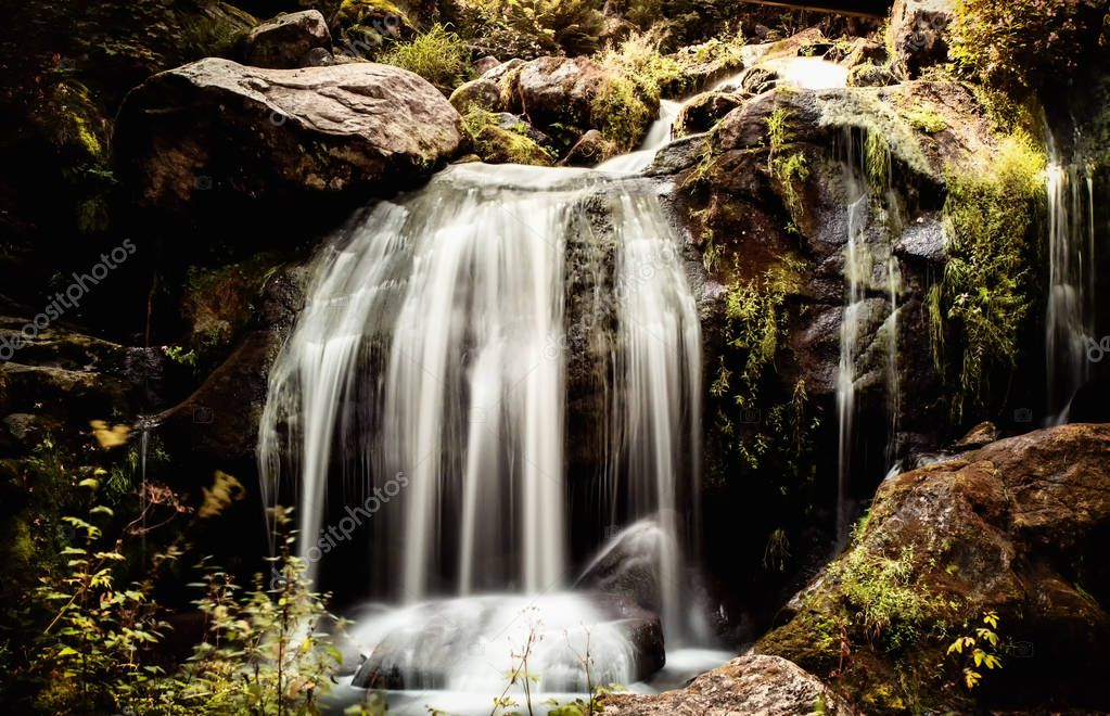Triberg Falls es una de las cataratas más altas de Alemania con un ...