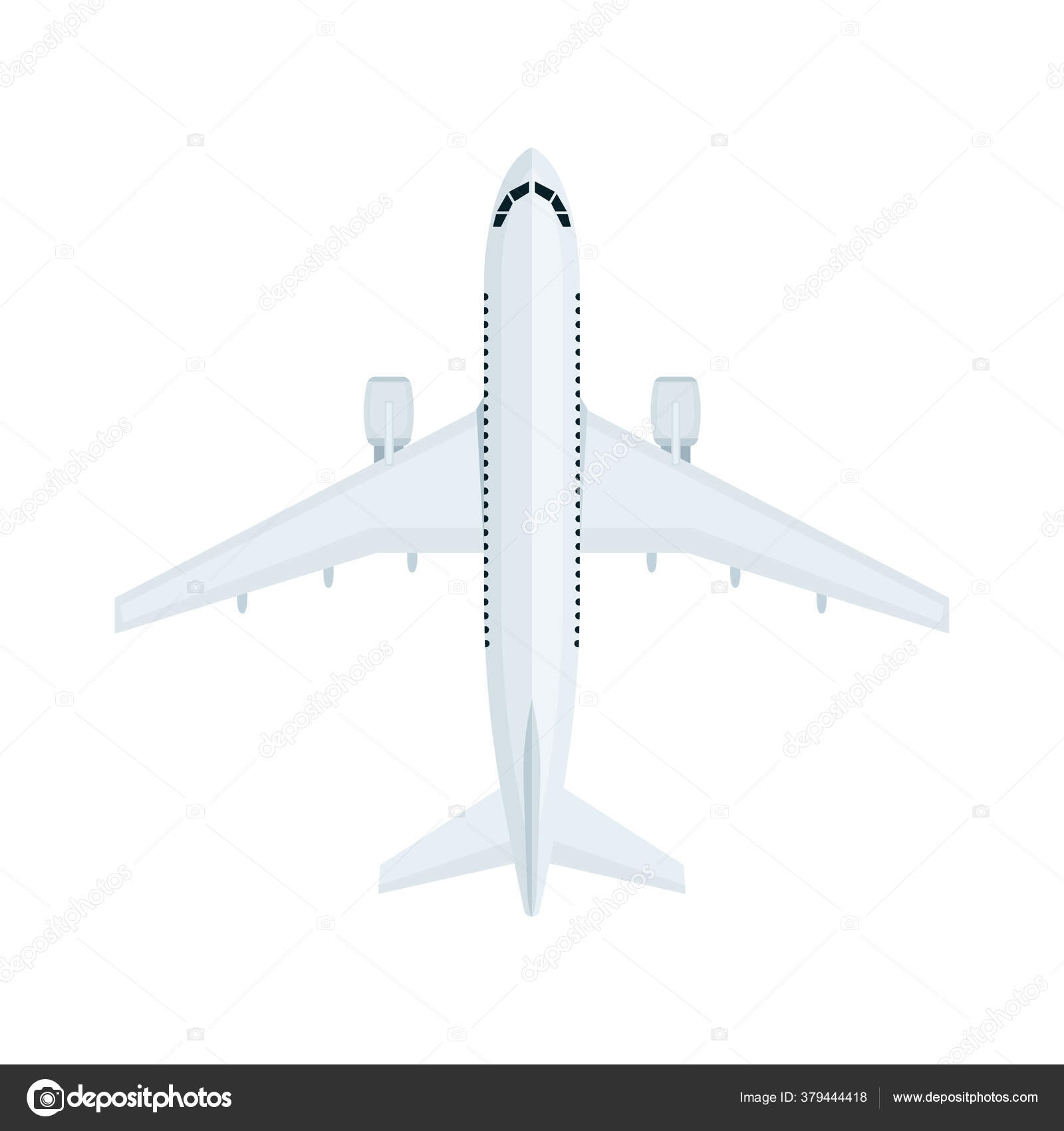 Passenger Airplane Top View