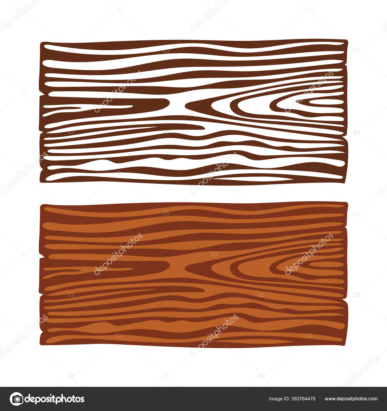 Wooden Planks Vector Illustrations Set Wooden Board Sketch Drawings ...