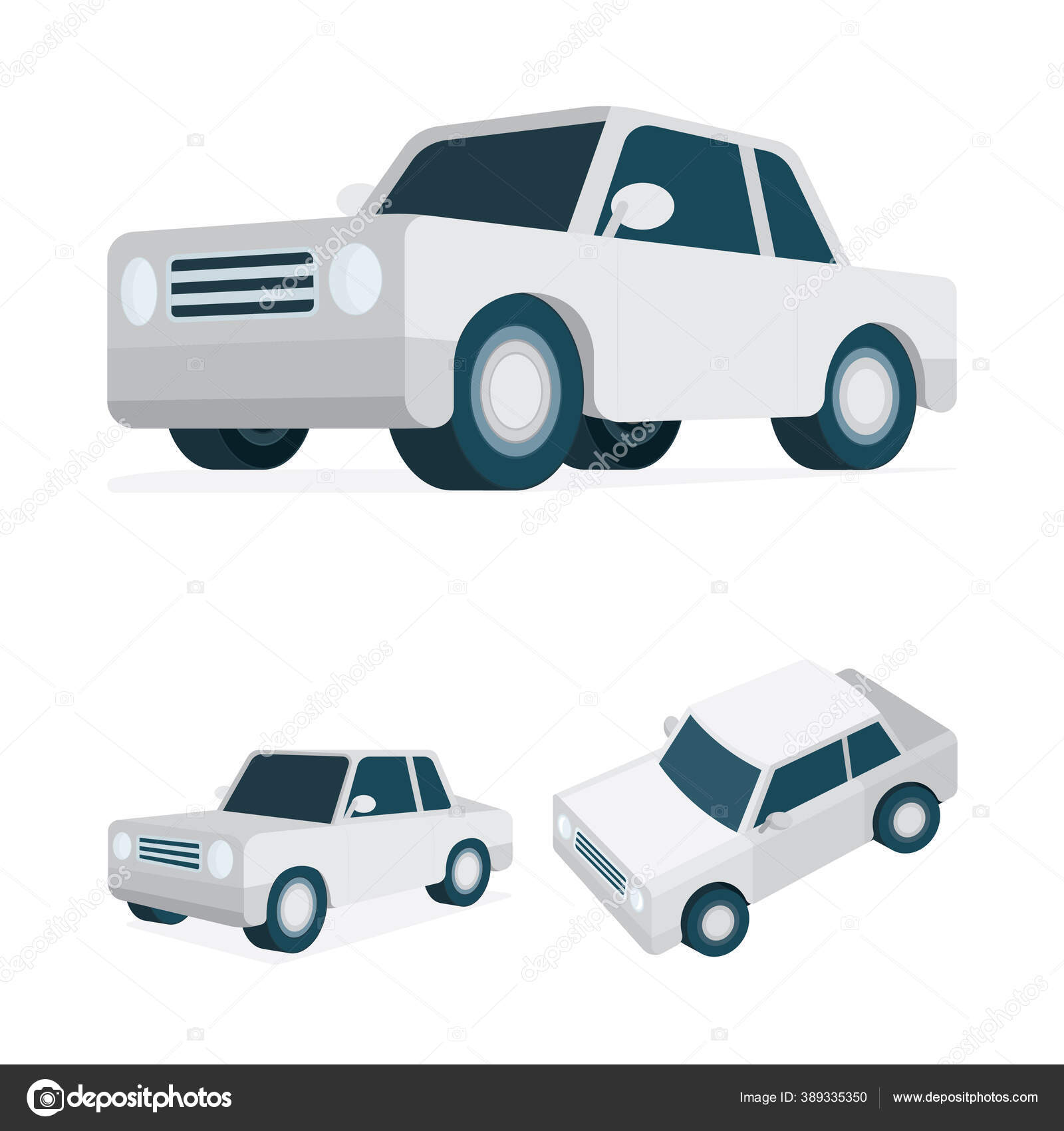 Isometric Drawing Car