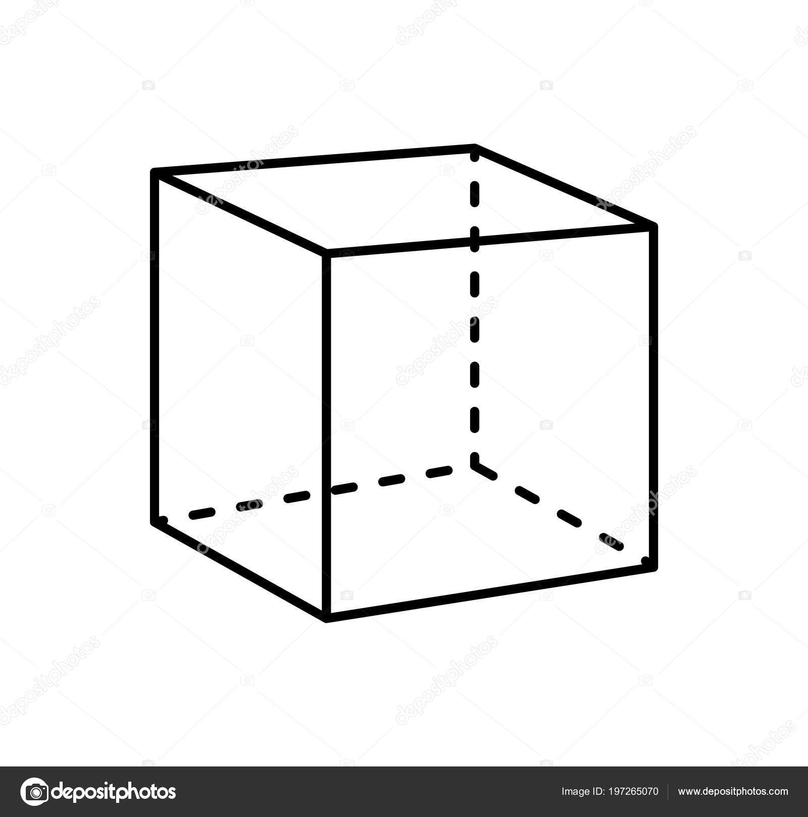 Sombra De Dibujo De Cubo