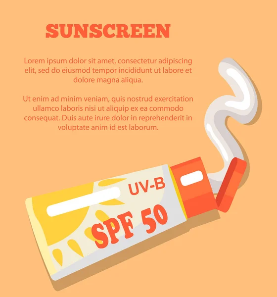 Sunscreen poster Vector Art Stock Images | Depositphotos