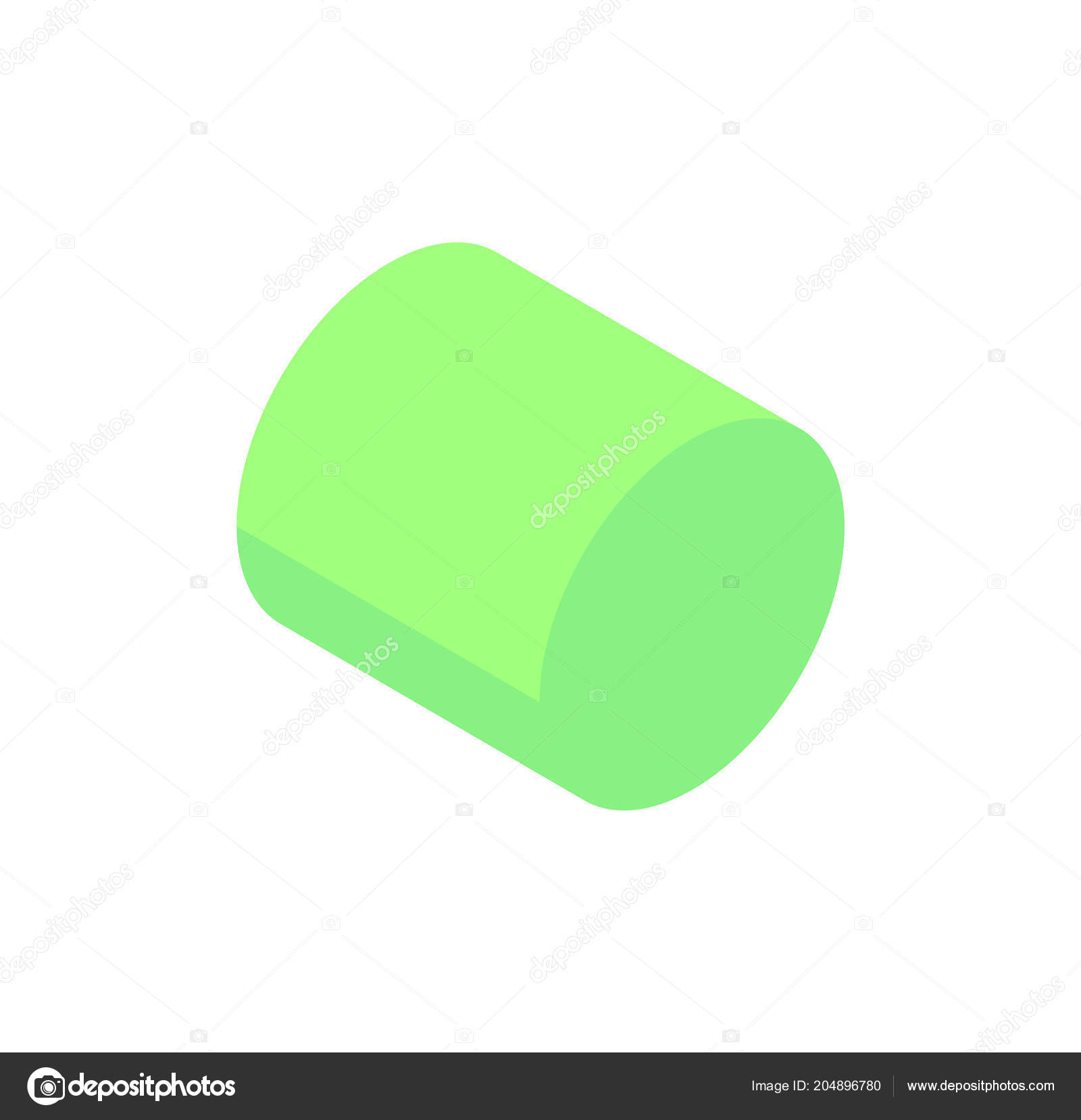 Cylinder Geometric Figure Pattern, Color Poster Stock Vector by ...