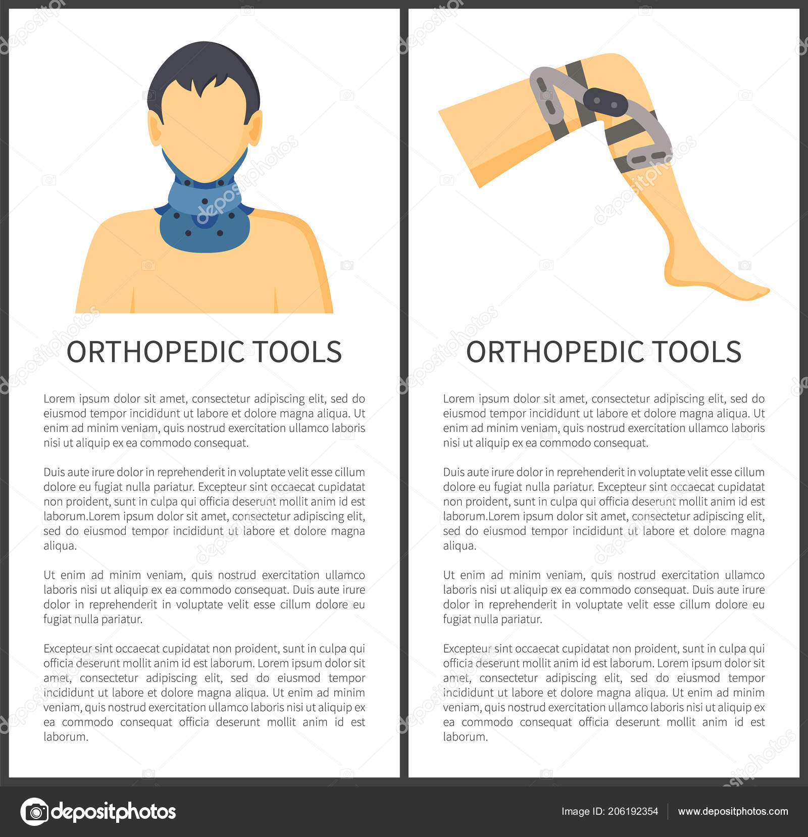 Orthopedic Tools Posters, Vector Illustration Stock Illustration by ...