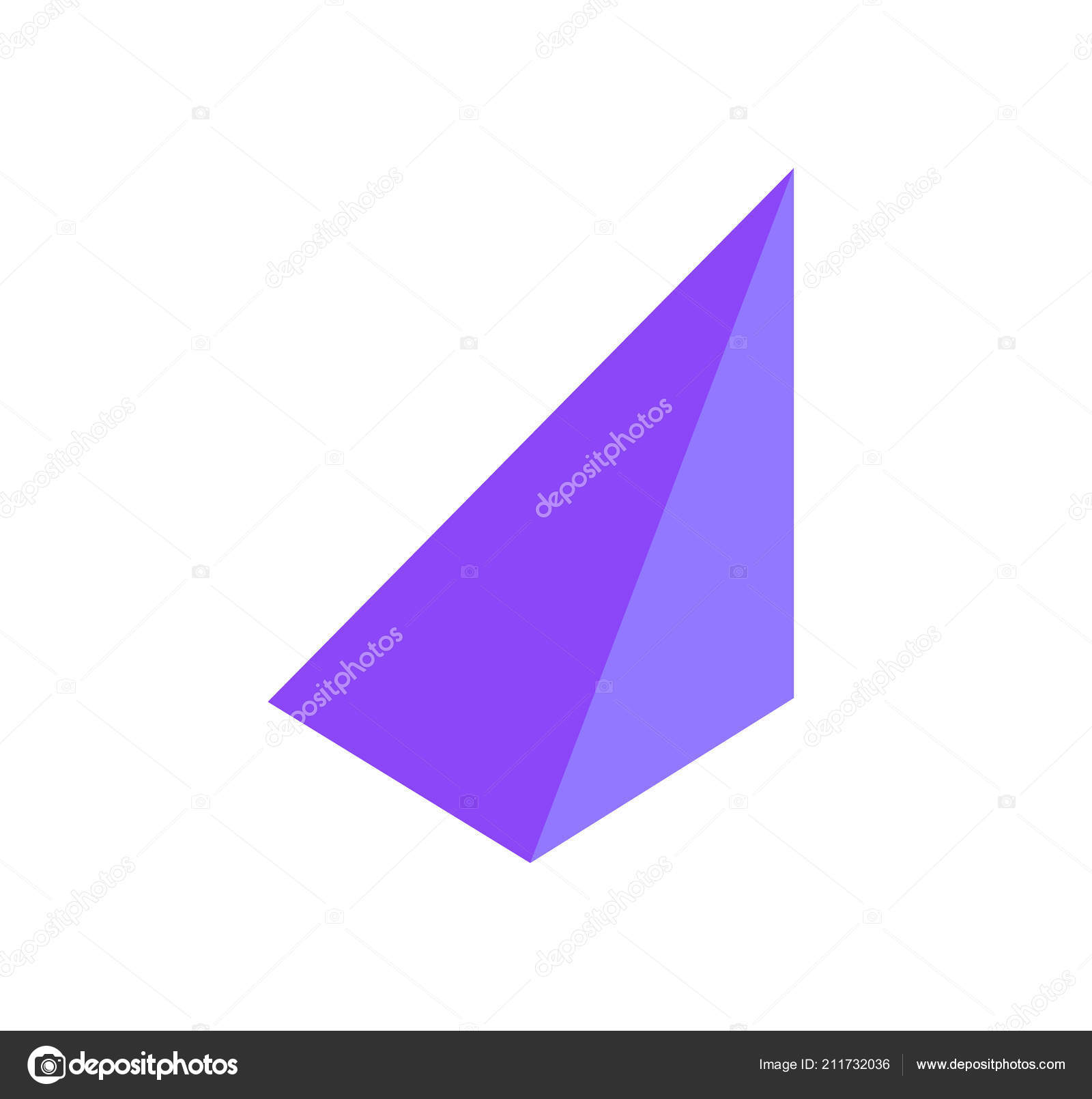 Pyramid Geometric Shape 3D Vector Illustration Stock Vector by ©robuart ...