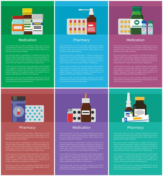 Medication and Pharmacy Vector Illustration Stock Vector by ©robuart ...