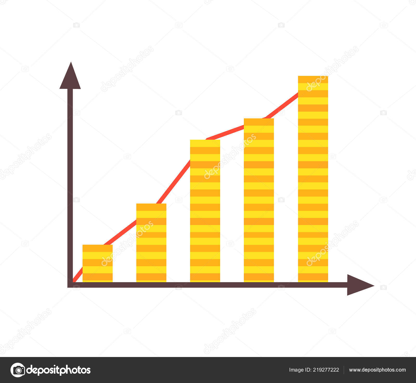 Infographics and Growing Data Vector Illustration Stock Vector Image by ...