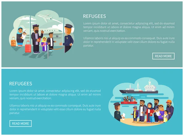 Refugiados infografias imágenes de stock de arte vectorial | Depositphotos